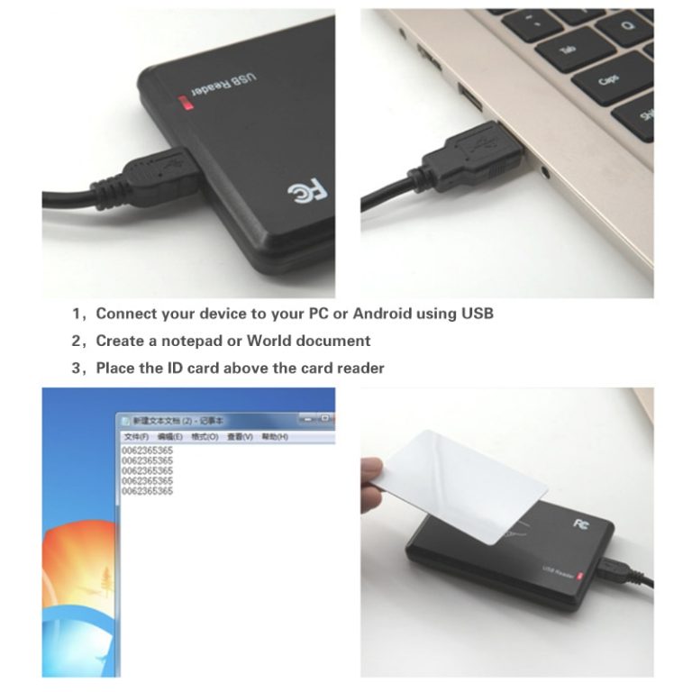 R20C 13.56Mhz Long Range USB RFID Reader - NFC Card Reader IC Smart ...