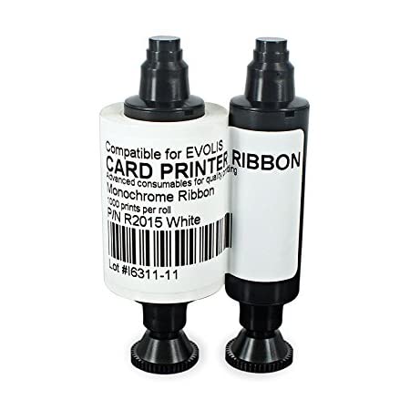 Pebble - Dualys White Monochrome Ribbon (1000 Prints) - PMC Technology