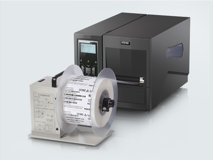 External Label Rewinder for the EM, G, TXr Series - PMC Technology