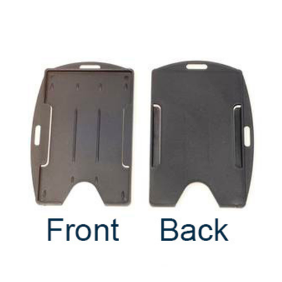 Rigid Single Sided Black Card Holder 86mm x 54mm - PMC Technology
